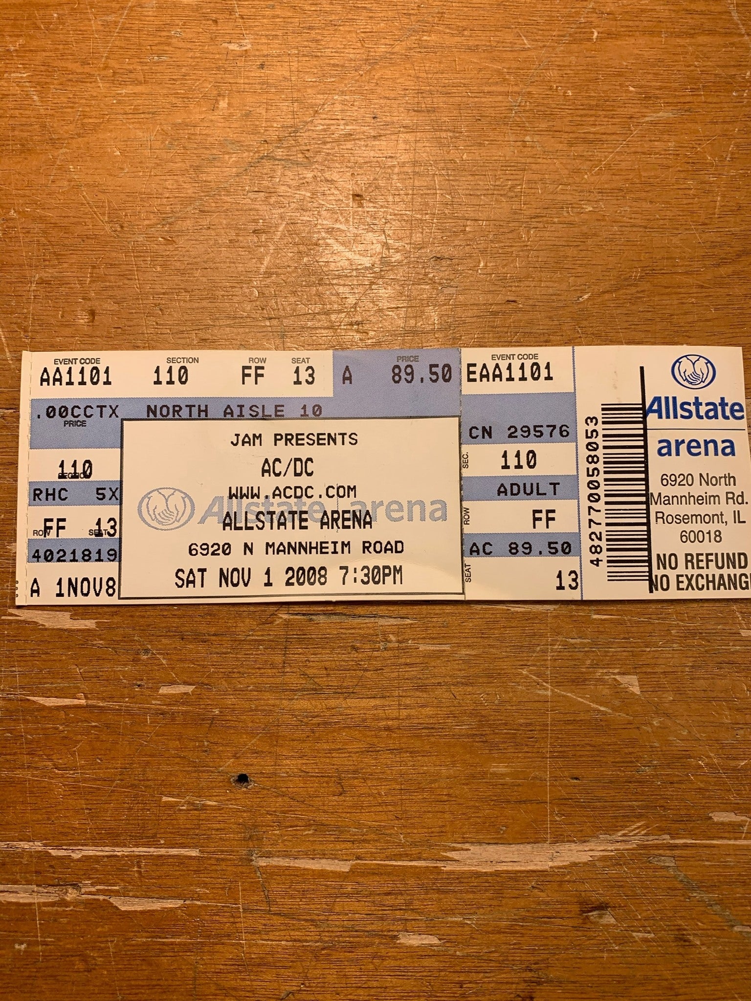 The Only AC/DC Concert Ticket I Have - Schroeder Amplification
