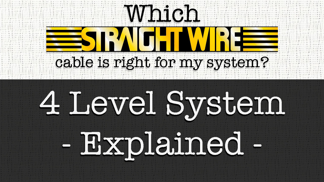 Straight Wire Interconnect Level System Explained – Schroeder HiFi